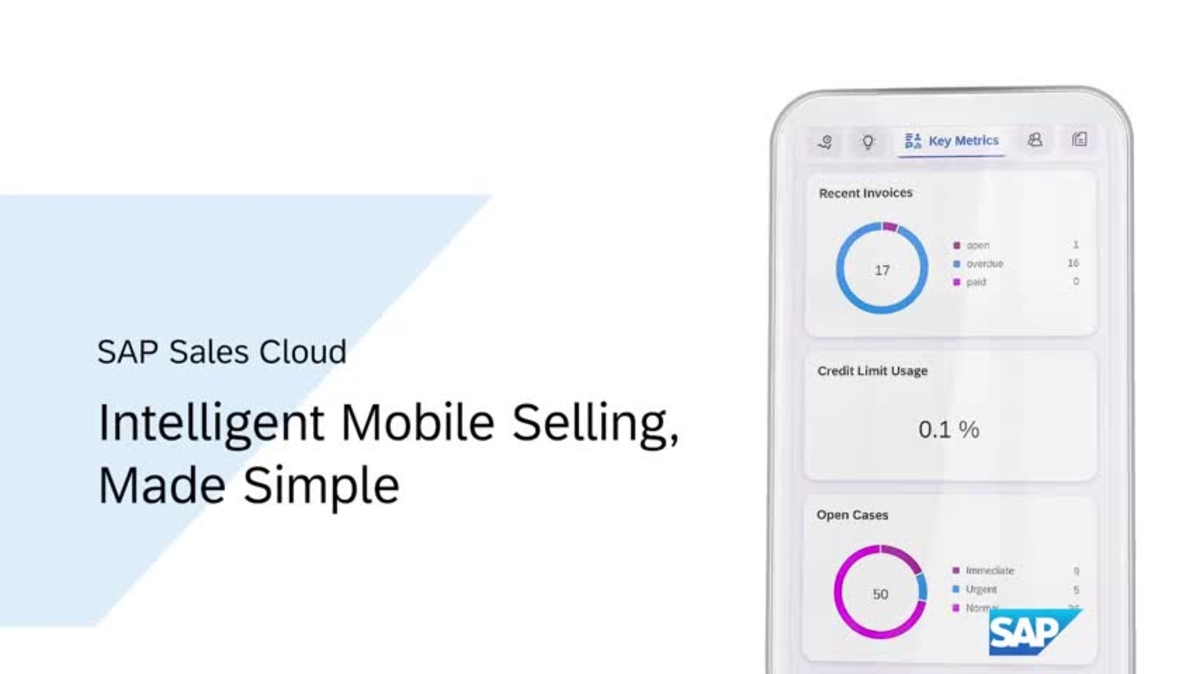 SAP Video - SAP Sales Cloud: Intelligent Mobile Selling