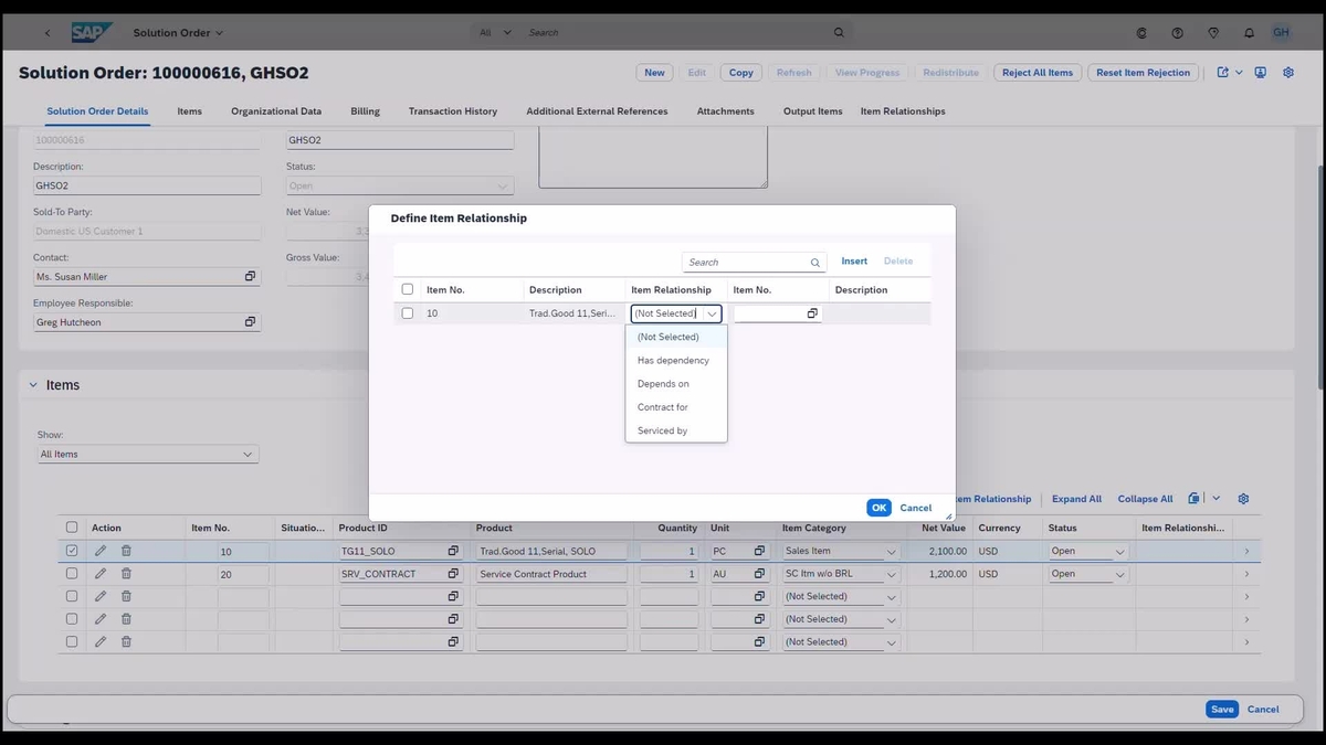 SAP Video - 2402 | Equipment Linking in Solution Orders | Solution ...