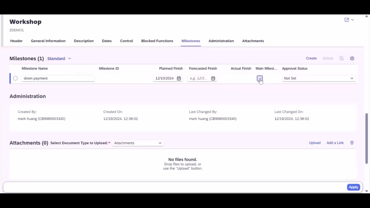 SAP Video - 2502 | Maintain WBS Element Milestones | Enterprise ...