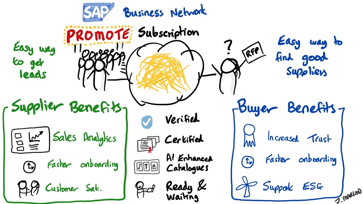 SAP Video - SAP Business Network, promote subscription — Whiteboard