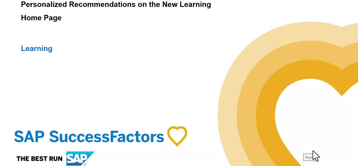 SAP Video - Personalized Learning Recommendations