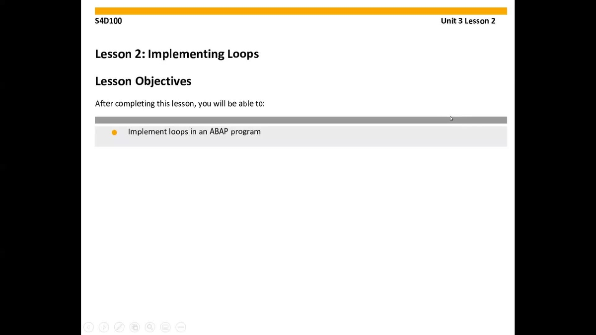 SAP Video - Implementing Loops in an ABAP program