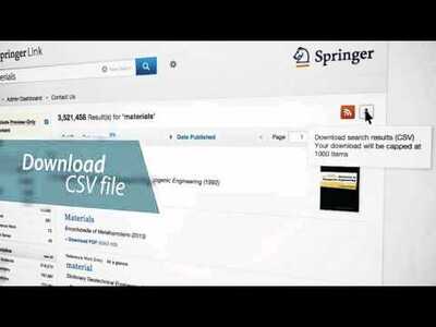 SpringerLink - Searching & Browsing - mymedia : Waubonsee Community College