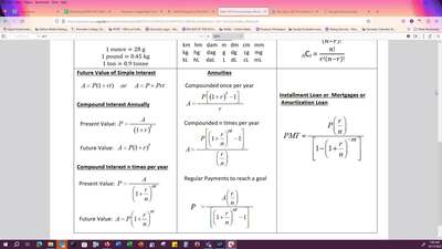 Math 1001 - Unit 3 - Financial Literacy - When do I use each formula ...