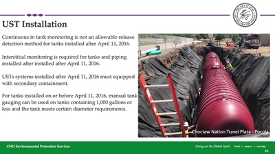 Class A and Class B Underground Storage Tank Operator Training ...