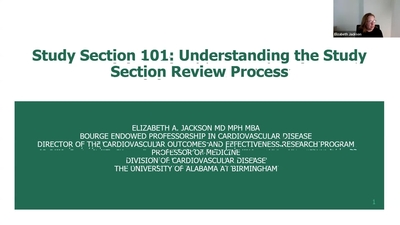 CCTS TIERS: What to Expect During a Study Section Review - The University of Alabama at Birmingham