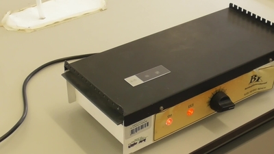 Slide drying on hot plate - Media Hopper Create