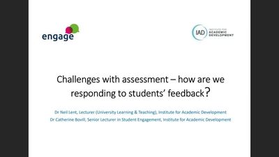 engage - Challenges with assessment - how are we responding to students ...