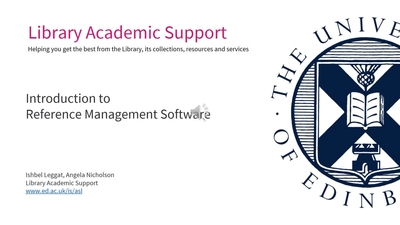 Introduction to Endnote reference management software - Media Hopper Create