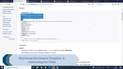 How to use Listeria (Part 3) - Media Hopper Create