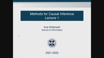 Methods for Causal Inference Lecture 1 - Media Hopper Create