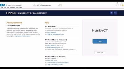 Overview of HuskyCT - University of Connecticut - MediaSpace