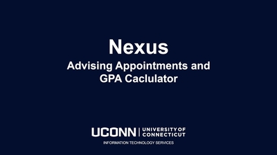 Nexus - University of Connecticut - MediaSpace