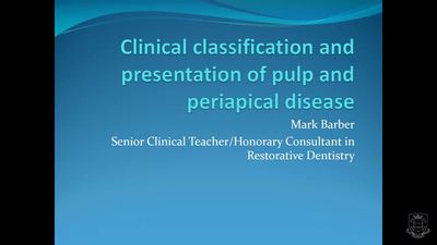 Clinical classification and presentation of pulp and periapical disease ...