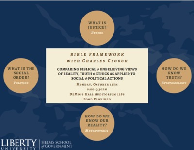 Bible Framework w/Charles Clough - Oct.12, 6:00PM - Liberty University