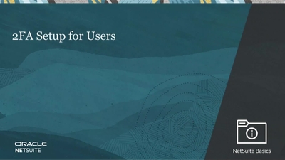 2FA Setup for Users - Oracle Video Hub