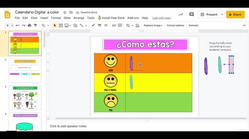 Digital Calendar in Spanish - Google Slides™ by Fun for Spanish Teachers