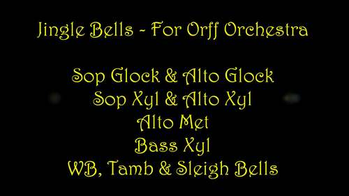 Jingle Bells For Orff Orchestra by Yvonne Johnson Music | TpT