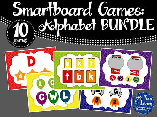 Alphabet Smartboard Games MEGA BUNDLE (10 games included!) by A Turn to ...
