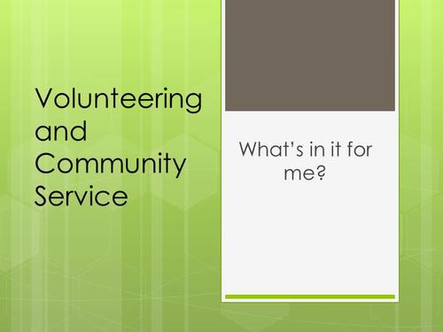 Volunteering and community service worksheets job skills vocational ...