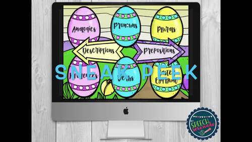NO PRINT Easter Language Pack for Distance Learning by The Speech Serenade
