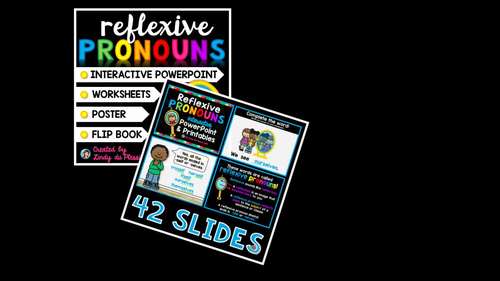 Reflexive Pronouns PowerPoint and Worksheets for 1st, 2nd, and 3rd grade