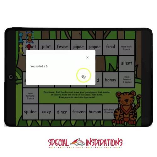 V/CV TIGER Syllable Division Board Games | Science of Reading | Google ...