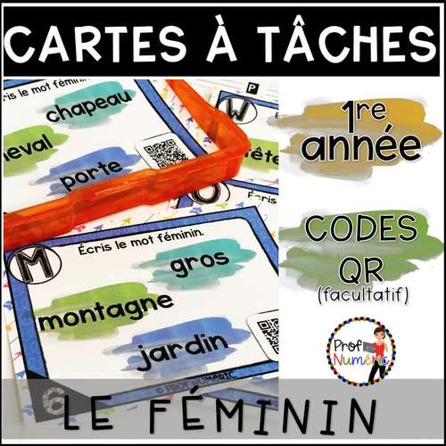 FRENCH TASK CARDS Cartes à Tâches CODES QR - GRAMMAIRE (BUNDLE) 1re ...