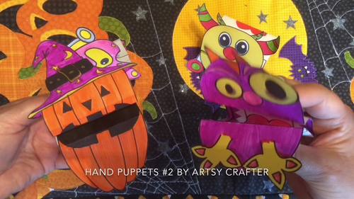 Hallowe'en Crafts - Hand Puppets #2 by Artsy Crafter | TPT