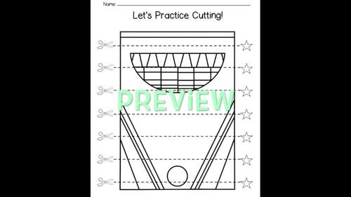 Scissor Skills and Writing Practice BUNDLE by Kinder Kangaroo | TPT