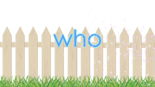 Sight word song...Let's learn to read and spell the word "who" | TPT