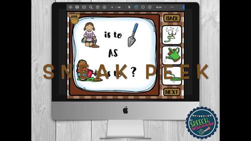 NO PRINT Spring Language Pack for Distance Learning by The Speech Serenade