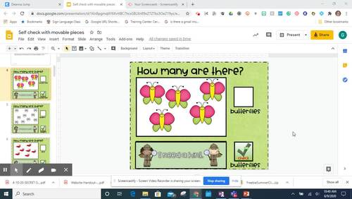Counting Insects 0-10 Self-Check Digital Math Center by Gina Hickerson