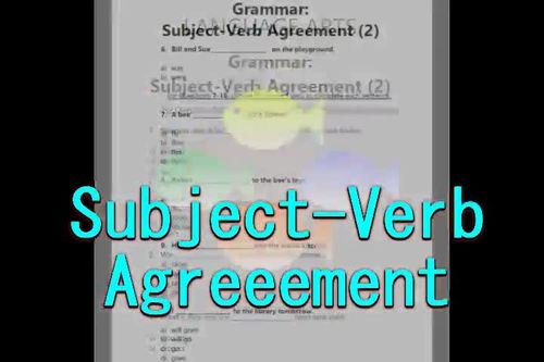 Distance Learning Subject Verb Agreement Worksheets | Grade 3, 4 Summer ...