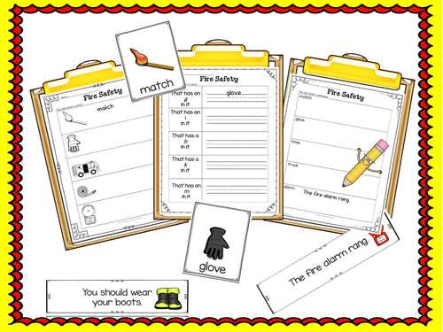 Write the Room | Differentiated | Fire Safety | October by Pint Size ...
