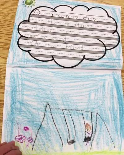 Spring Weather Writing Book Kindergarten 1st Science Weather Unit