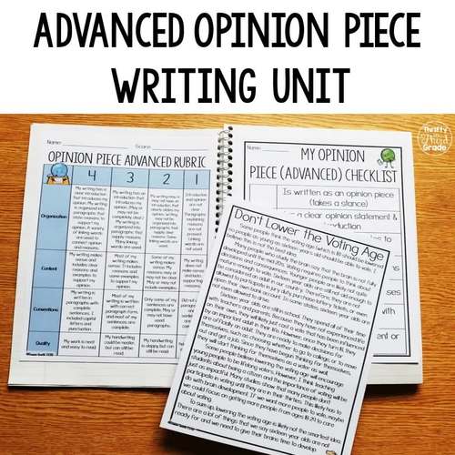 Opinion Writing Unit Part 2 5th Grade Graphic Organizer Anchor Charts ...