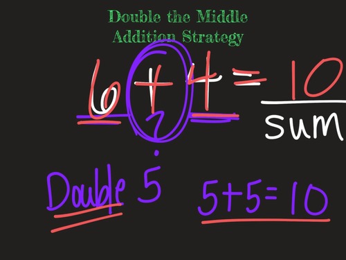 Double the Middle Addition Strategy Video by TurtleMath | TPT