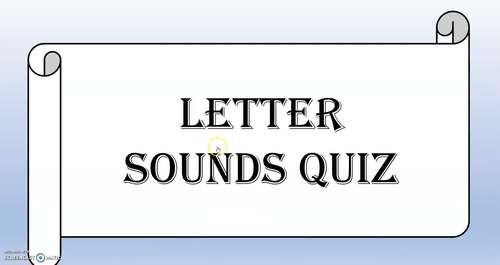 Phonics Alphabet quizzes self grading Kindergarten test for Distance ...