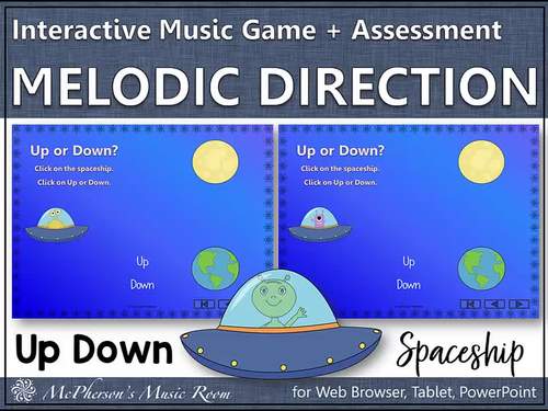 Up and Down Melodic Direction Interactive Music Game + Assessment ...