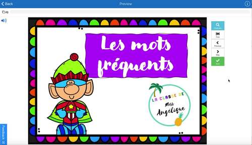 French Sight Words BOOM CARDS Mots outils fréquents | LIST 4 SET 1