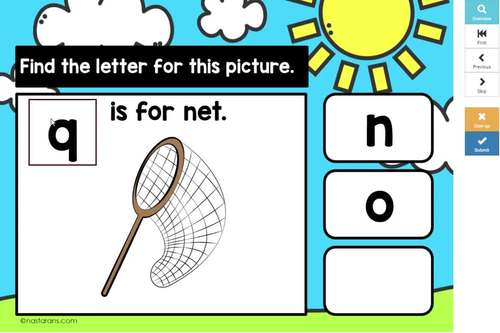 Digital Alphabet Beginning Sounds Digital Games Boom Cards by Nastaran