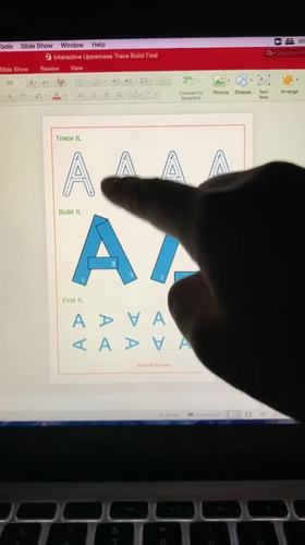 Interactive Uppercase Letters Distance Learning Teletherapy ...
