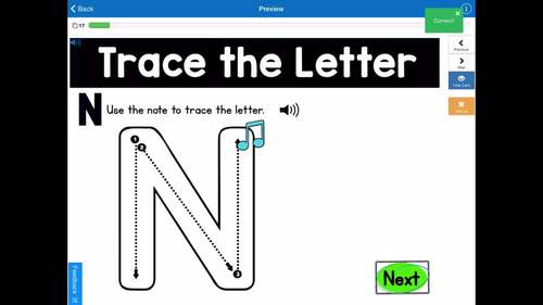 Letter N Alphabet Activities | Digital Task Cards with Boom Learning