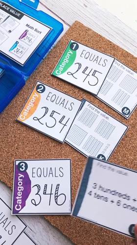 2nd Grade Place Value Math Centers - 2nd Grade Math Games | Task Cards
