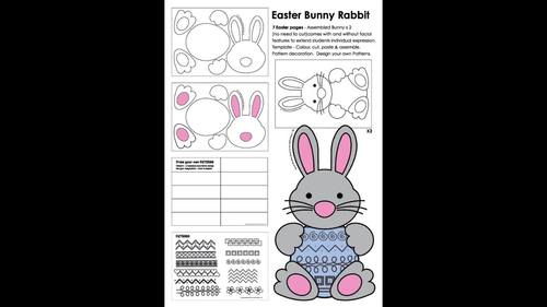 Easter Bunny Templates - Fun Cutouts and Easter Resource Activities