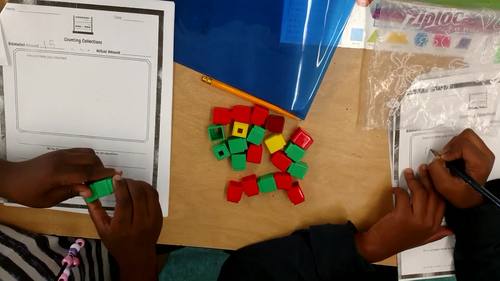 Spanish Counting Collection Labels & Recording Sheets by Teaching One Moore
