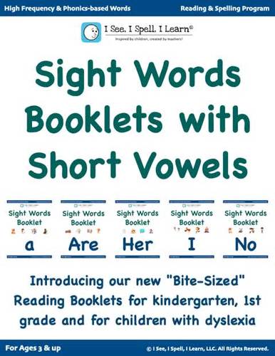Sight Word Booklet with Short Vowels (Based on Dolch & Fry Word Lists ...