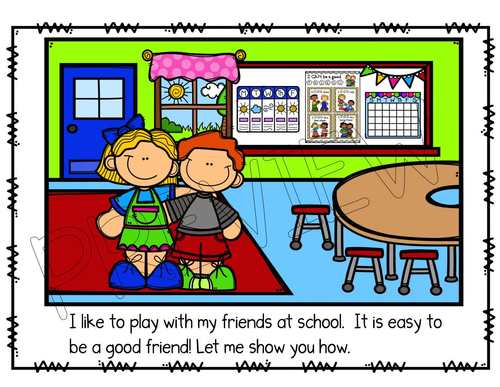How To Be a Good Friend (Social Story) by Preschoolers and Sunshine