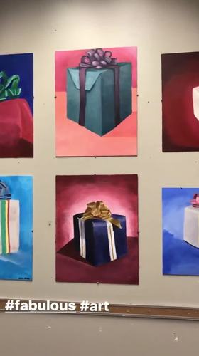 Acrylic Painting Project Package Painting Middle School Art High School Art